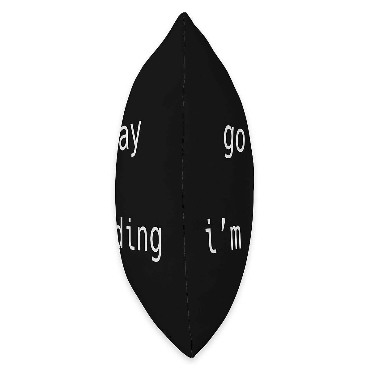 Code Gifts - click to show more designs! Go Away Code Funny Programming IT Gift Black Throw Pillow, 16x16, Multicolor