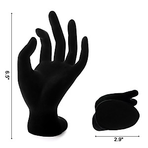 Mezchi 4 Pack Hand Ring Holder, Polyresin Mannequin Hand, Ok Gesture Ring Display Stand, Hand Form Jewelry Organizer for Ring Bangle Bracelet Hand Chain, Finger Ring Display, Photo Props