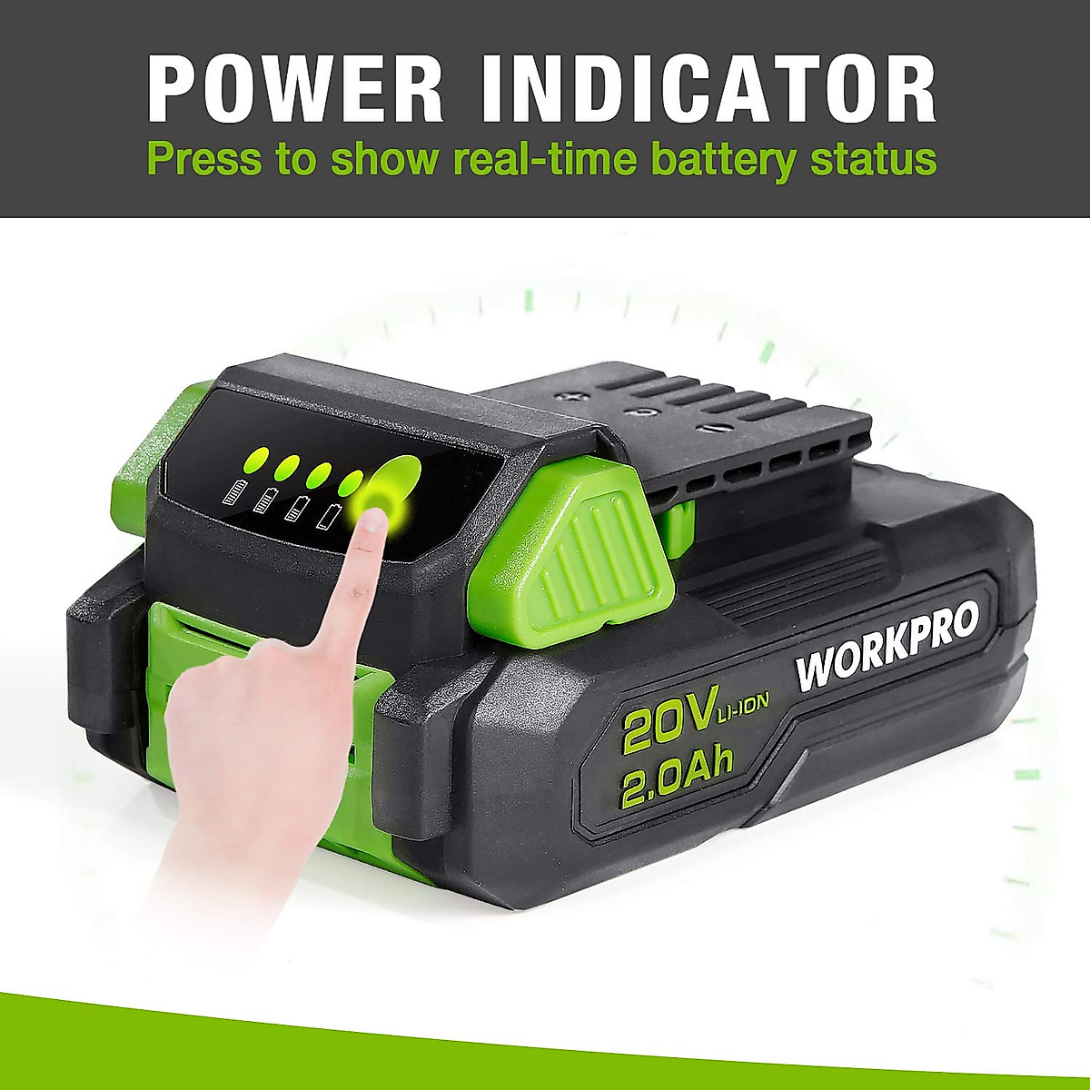 WORKPRO 20V 2.0Ah Lithium-ion Battery Pack