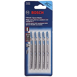 Bosch T123X 5 Pieces 4 in. 10-24P TPI Progressor for Metal T-Shank Jig Saw Blades