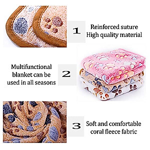 IAIGOGO Guinea Pig Blanket 3 Pack Small Animal Fleece Cage Liners Pet Warm Sleep Bedding Mat Hamster Carpet Bath Towel Quilt Cage Pad for Hamster Rabbit Ferrets Chinchillas