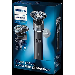 Philips Norelco Exclusive Shaver 5000X, Rechargeable Wet & Dry Shaver with Precision Trimmer and Storage Pouch, X5006/85