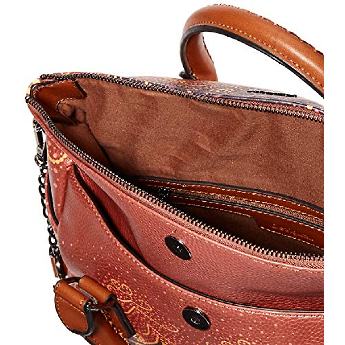 Desigual womens Tekila Sunrise Loverty 2 Top Handle Bag, Cognac, One Size US