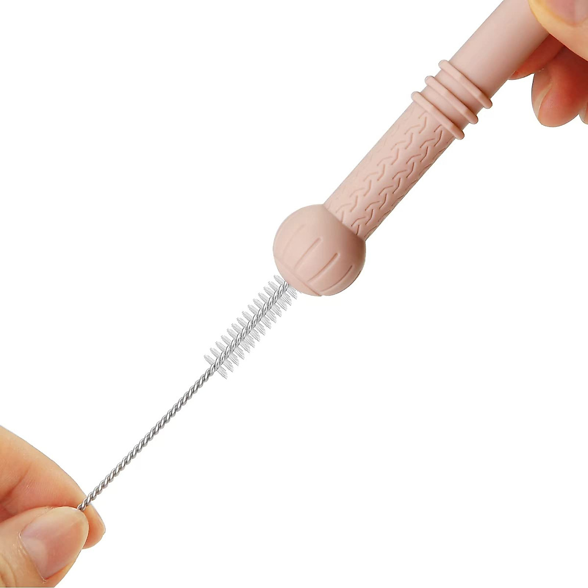 PandaEar Baby Teether Tubes| 6 Pack Soft Silicone Chew Straw Teething Toy for Infant Toddlers, Dishwasher Safe