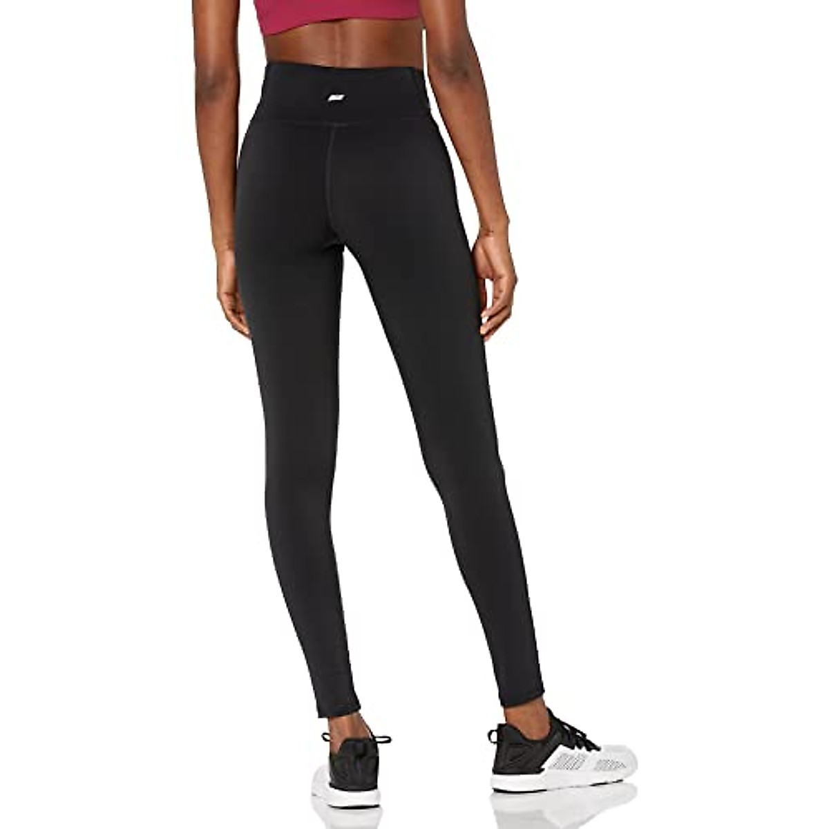 Amazon Essentials Women's Studio Sculpt Mid-Rise Full-Length Active Legging, Black, Small