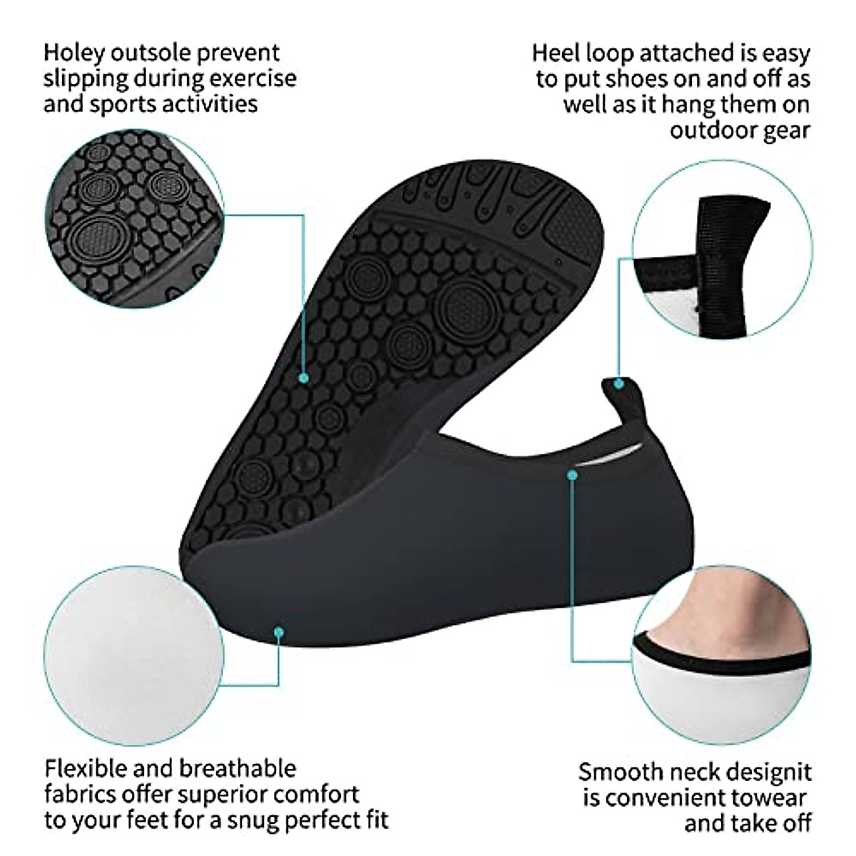 Happy Thanksgiving Water Shoes for Men Women Quick-Dry Aqua Socks Swim Beach Barefoot Yoga Sportwear Pool Camping
