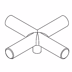 KOHLER 1009889-CP Kohler Genuine Part Cross Handle, Polished Chrome