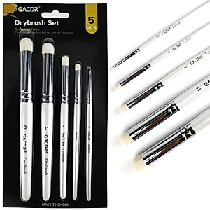 GACDR Dry Brush Miniature Painting, 5 Sizes Drybrush Set for Miniature Warhammer Citadel Model Paint,Hobby Detail Paint Brushes…