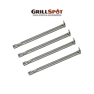 GrillSpot Napoleon Gas Grill Stainless Steel Burner Replacement for LEX, Prestige & Other Models - Exact Fit Barbecue Grill Parts (Set of 4)
