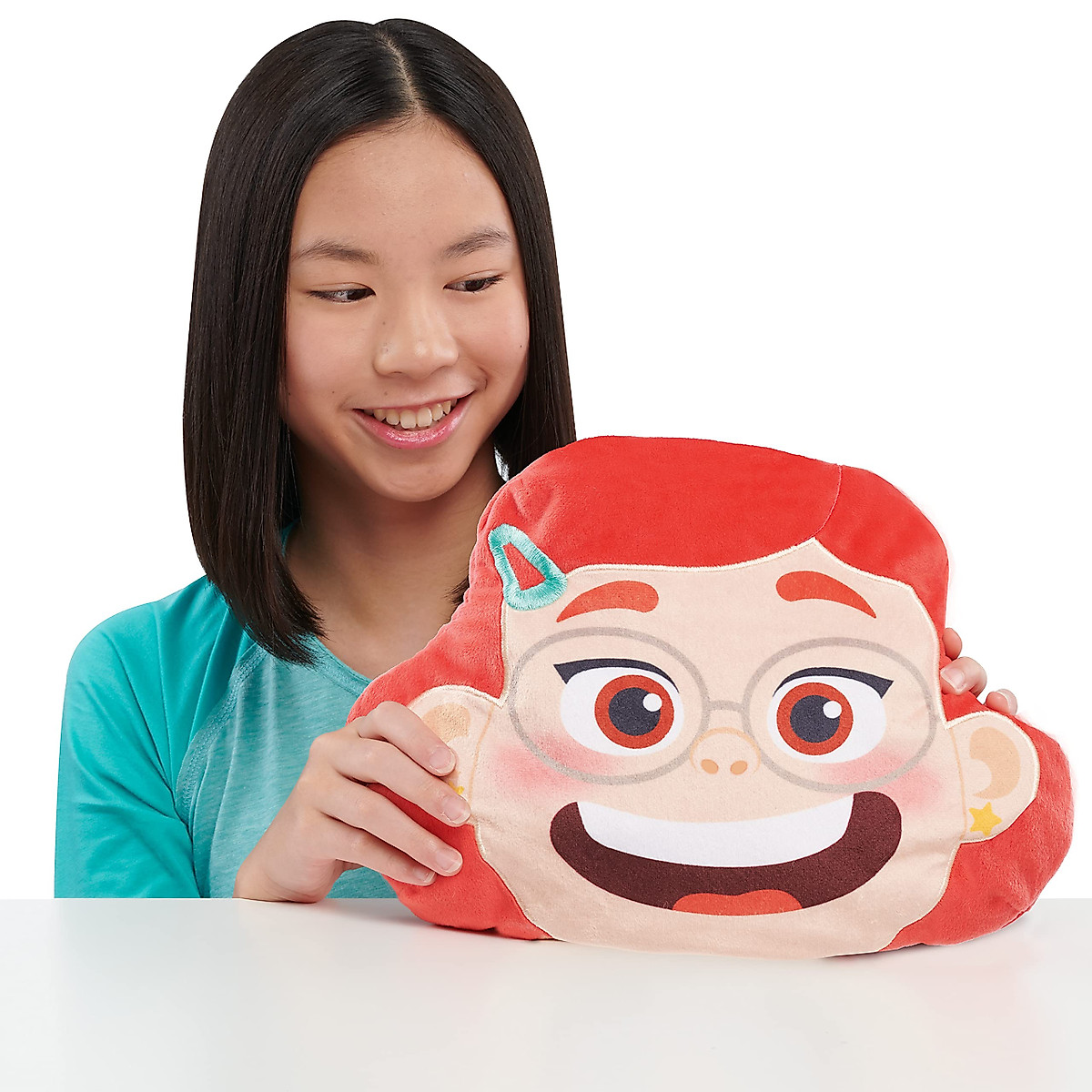 Disney and Pixar Turning Red Meilin Lee Reversible 11-inch Plushie Character Head, Kids Toys for Ages 3 Up by Just Play