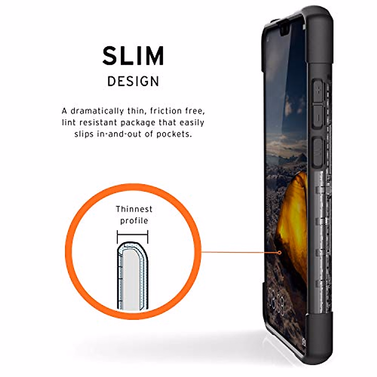 URBAN ARMOR GEAR UAG Designed for Huawei Mate 30 [6.62-inch Screen] Plasma Feather-Light Rugged [Ice] Military Drop Tested Phone Case