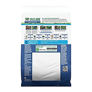 Scotts Turf Builder Grass Seed Heat-Tolerant Blue Mix for Tall Fescue Lawns with Fertilizer and Soil Improver, 2.4 lbs.