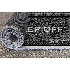 Keep Off Rug, for Living Room, Fan Carpet, Off White Rug, Keep Off, Keep Off Carpet, Popular Rug, Themed Rug, Cool Rug Decor,for Bedroom Rug p440 (2.6x3.9 feet - 80x120 cm)