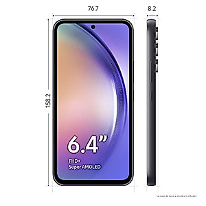 SAMSUNG Galaxy A54 5G SM-A546B/DS Dual Hybrid SIM Exyonos 1380 Android Smartphone, 6.4 Inch Dynamic AMOLED Display, 5000 mAh Battery, 256GB/8 GB EU/UK Model International Version (Black)