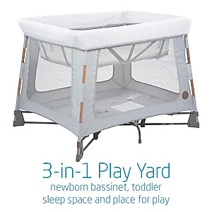 Maxi-Cosi Swift Play Yard, Extra-Comfy, Thick Mattress, Essential Grey