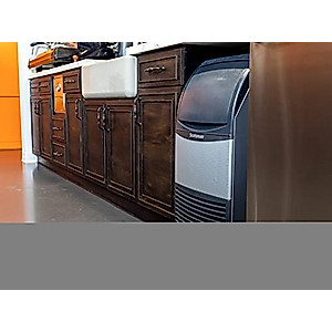 Scotsman CU0415MA-1 Essential Ice Cube-Style Ice Maker with Bin, Stainless Steel, 115-Volts, Gray Stainless Steel