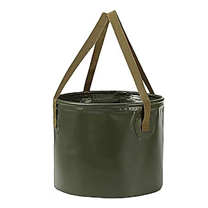 Collapsible Bucket, Camping Water Storage Container, Large Capacity (Green)