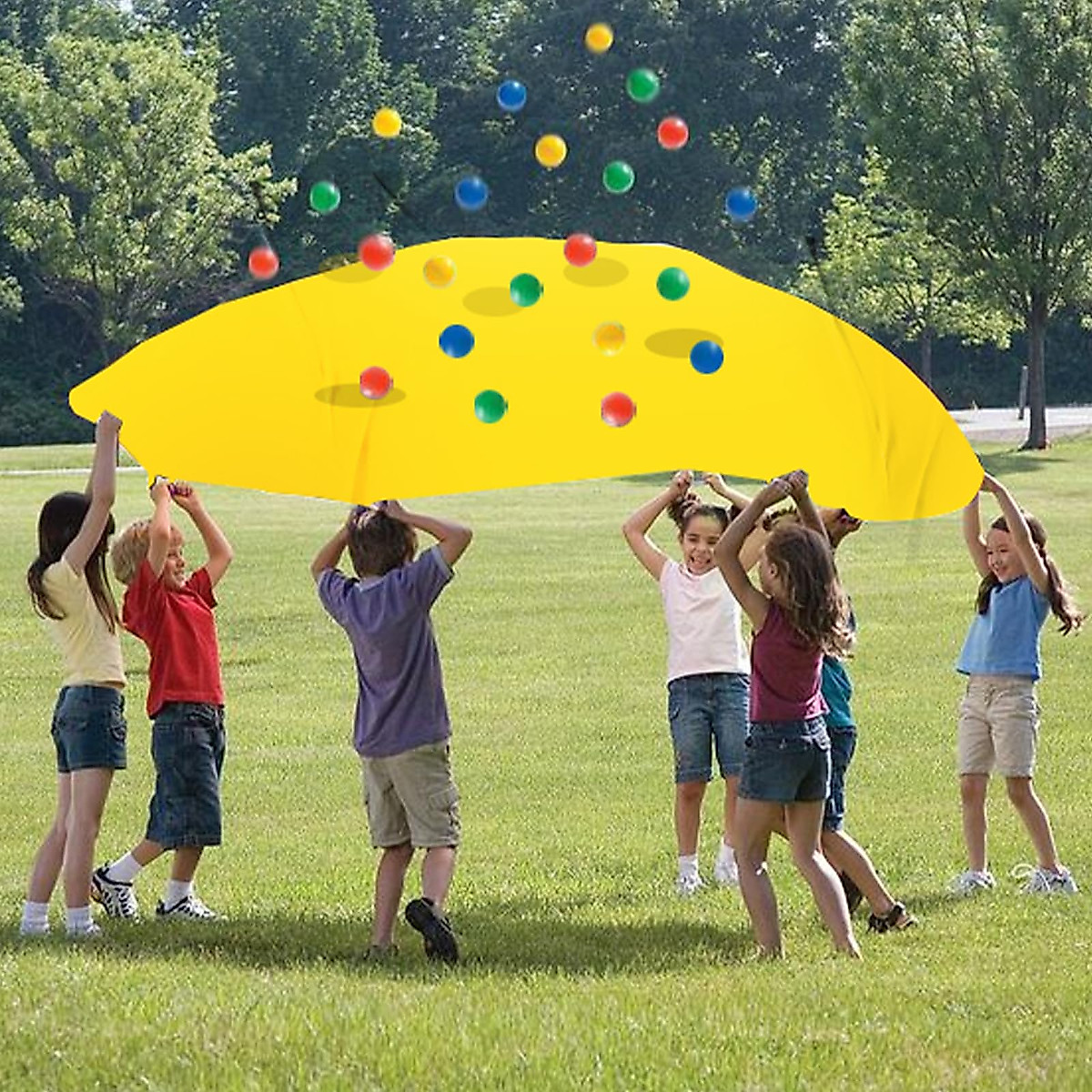 Sonyabecca Hole Tarp Team Building Exercise Activities Games Teamwork Group Learning Fun Playing Yellow,85''Lx57''W