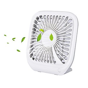 Portable Fan, Small Personal USB powered Desk Fan, Ultra-Thin Fan, Lightweight Portable Fan, Mini Cooling Fan, Powerful Desktop Fan, Strong Wind Fan, 3 Speeds & Quiet Operation (2021 Upgraded Version)