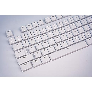 luo Suitable Logitech G915TKL G915 G815 Keyboard keycaps,Replacement Keycaps Mechanical Gaming Keyboard (White 87 Keys only keycaps)