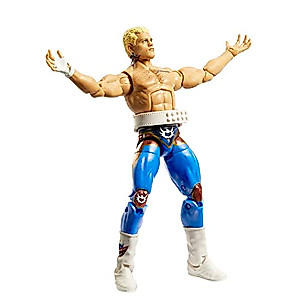 Mattel WWE Cody Rhodes Elite Collection Action Figure, Deluxe Articulation & Life-like Detail with Iconic Accessories, 6-inch