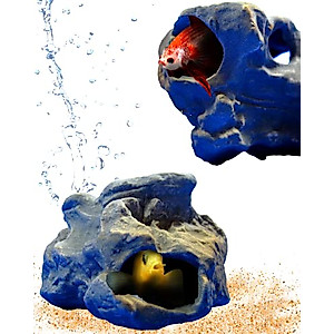 CORISRX BEST OF YOUR LIFESTYLE DR. Moss Aquarium Decorations Cichlid Stone Marine Rock Cave Decor Decorative Fish Tank Freshwater Saltwater for Small Girls Tiny Turtle Reptile