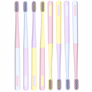 ARASO [8 Packs] Kids Toothbrush, Extra Soft Lovely Pastel Tone ICE-Cream Tooth Brush for Kids 2-8 Years (ICE Cream 8 Pack)