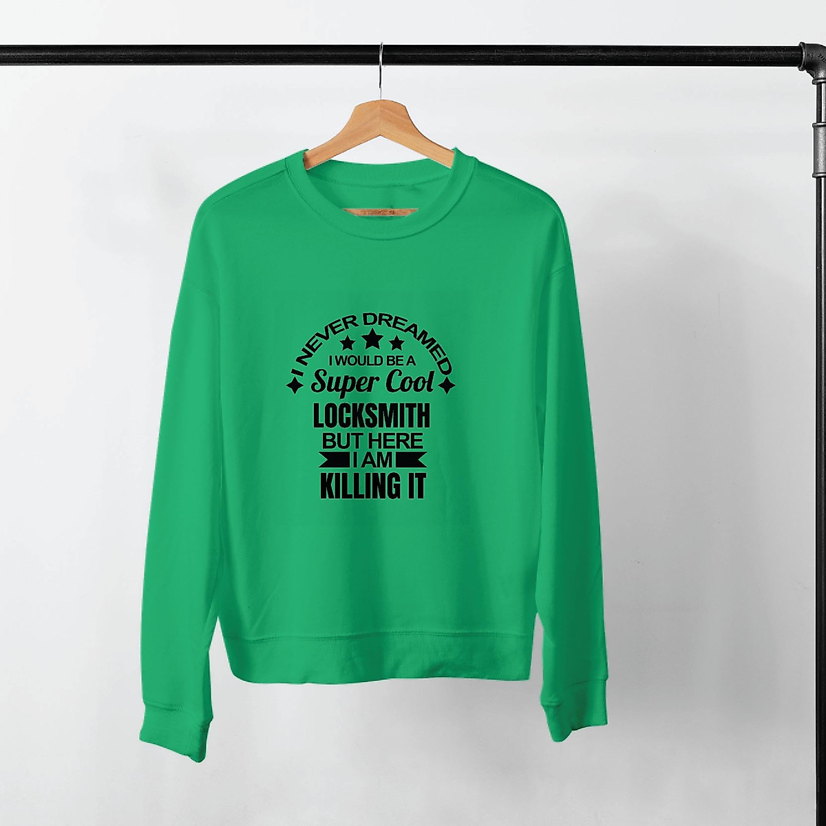 Unique Gift Idea for Locksmiths Showcasing Their Skills Grey Muticolor Unisex Sweatshirt