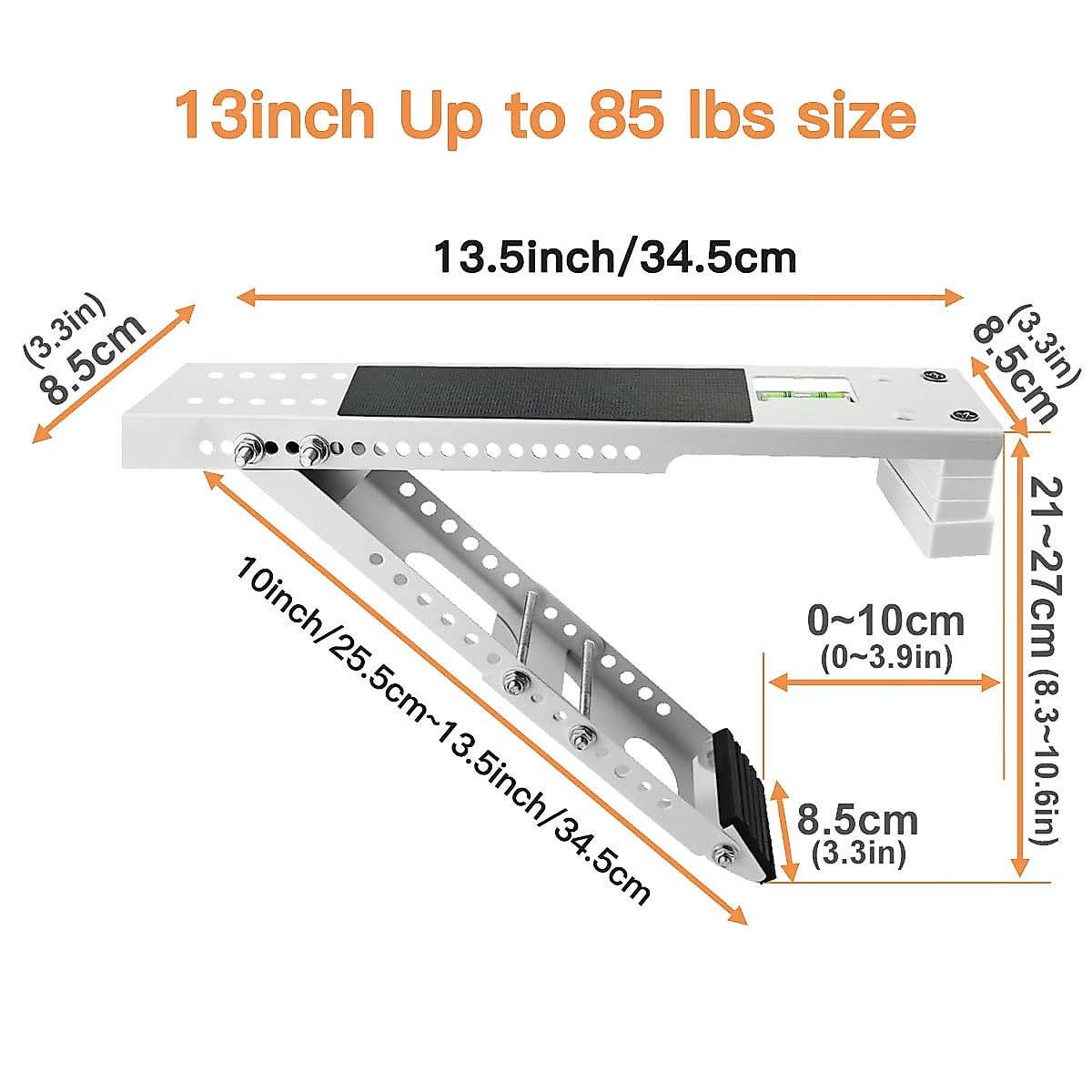 Aozzy Window Air Conditioner Bracket- Universal AC Support Bracket Heavy Duty, Support Up to 165 lbs, Designed for 9000-22001 BTU A/C Units–AC Holder Bracket Fits Single Or Double Hung Windows