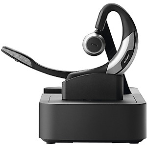 Jabra Motion Office MS Certified for Skype for Business Bluetooth Headset with Touch Screen Base for Desk Phone, VoIP Softphone, Mobile Phones and Tablets