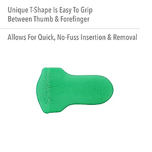 Howard Leight by Honeywell Maximum Lite Low Pressure Disposable Foam Earplugs, 200-Pairs (LPF-1), Green