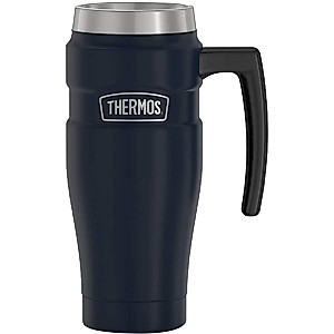 THERMOS Stainless King Vacuum-Insulated Travel Mug, 16 Ounce, Blue