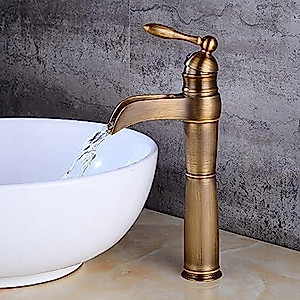 Kitchen & Bath Fixtures Taps Faucet,EuropUPC Waterfall Faucet Bathroom Heightening Above Counter Basin Faucet Wash Basin Hot and Cold Water Faucet