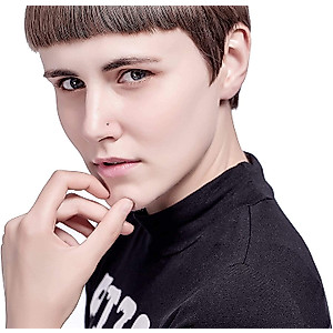 Jstyle 20G 3 Pcs a Set Stainless Steel Nose Rings Studs Piercing Body Jewelry 1.5mm 2mm 3mm