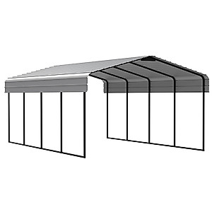 New Yard Carport 12 x 20 x 7 ft Sturdy All-Steel Heavy Duty Canopy Shelter with Metal Frame for Parking a Car, SUV, Truck, Boat, Motorcycle, and Other Vehicles Outdoor in Your Driveway