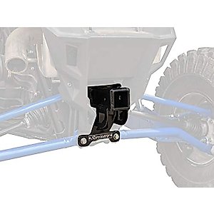 SuperATV Rear Receiver Hitch for 2020+ Polaris RZR PRO XP/PRO XP 4 | Black | Fits Standard 2" Attachments | Includes Cotter Pin and Hitch Pin | Max Towing Capacity 1500 Pounds