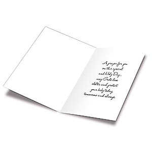 Religious Baby Baptism Greeting Card, Made in America, Eco-Friendly (Animals)