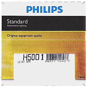 Philips H5001C1 Standard Halogen Sealed Beam headlamp, 1 Pack