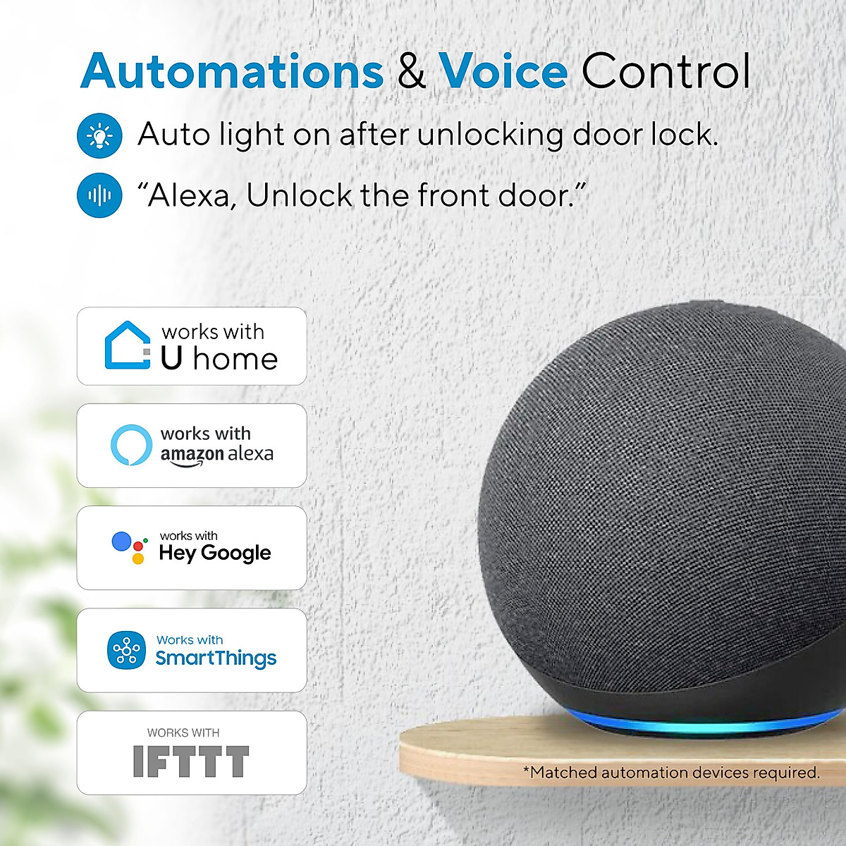 ULTRALOQ U-Bolt Bluetooth Enabled Keypad Smart 5-in-1 Keyless Entry | Smartphone App for iOS and Android | Anti-peep Code | Auto Unlock & Auto Lock | Match Home Aesthetics, Satin Nickel