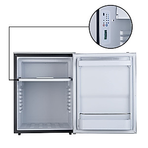 Equator 12V/DC Mini-Fridge Freezer 2.8cf Stainless for RV BOAT OFF-GRID 2 Doors