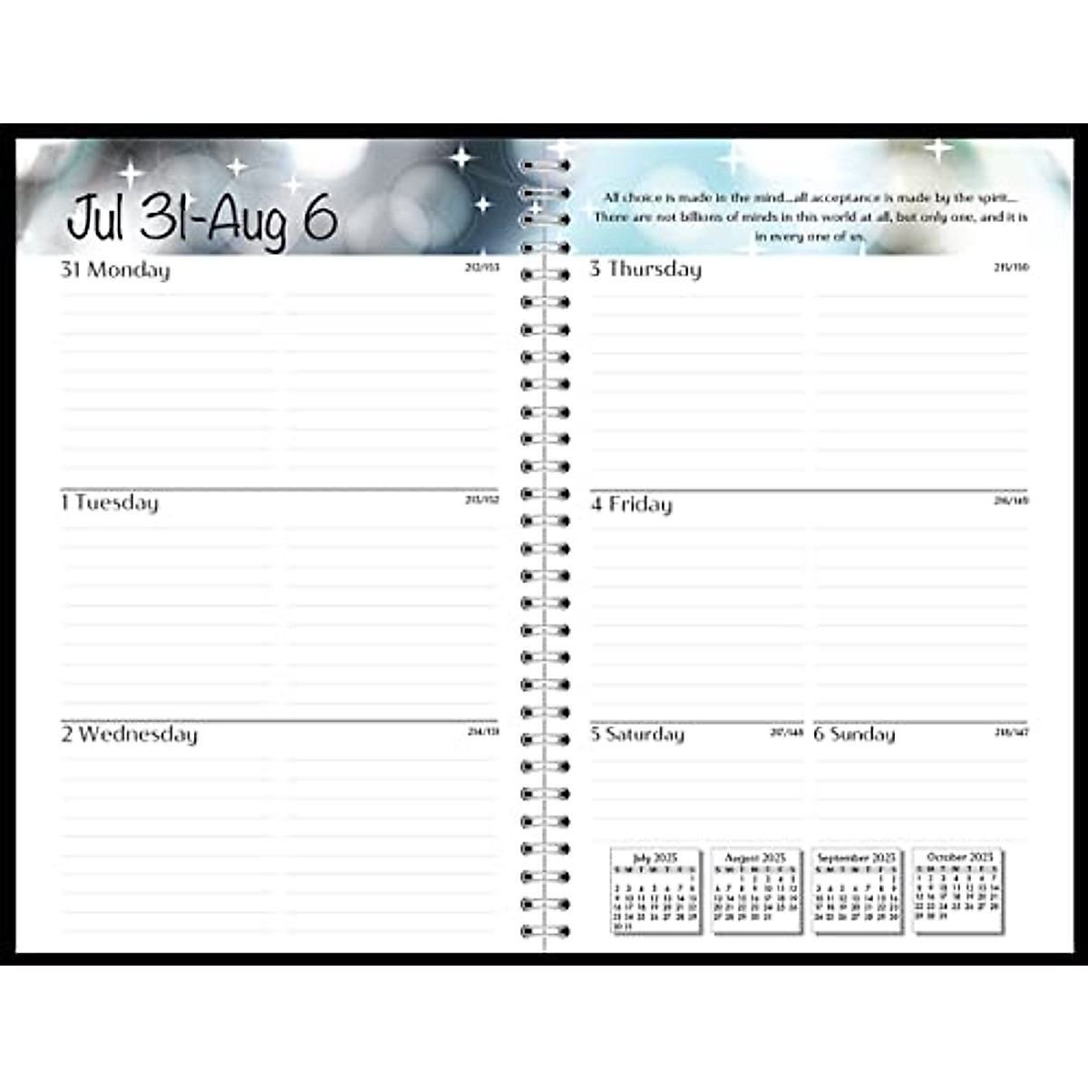 House of Doolittle 2023-2024 Weekly Academic Planner Assignment Book, Blue Vinyl, 5 x 8 Inches, August - August (HOD274RTG26-24)