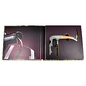 Legnoart Barbera Stainless Steel Sommelier Corkscrew with Oak Wood Handle