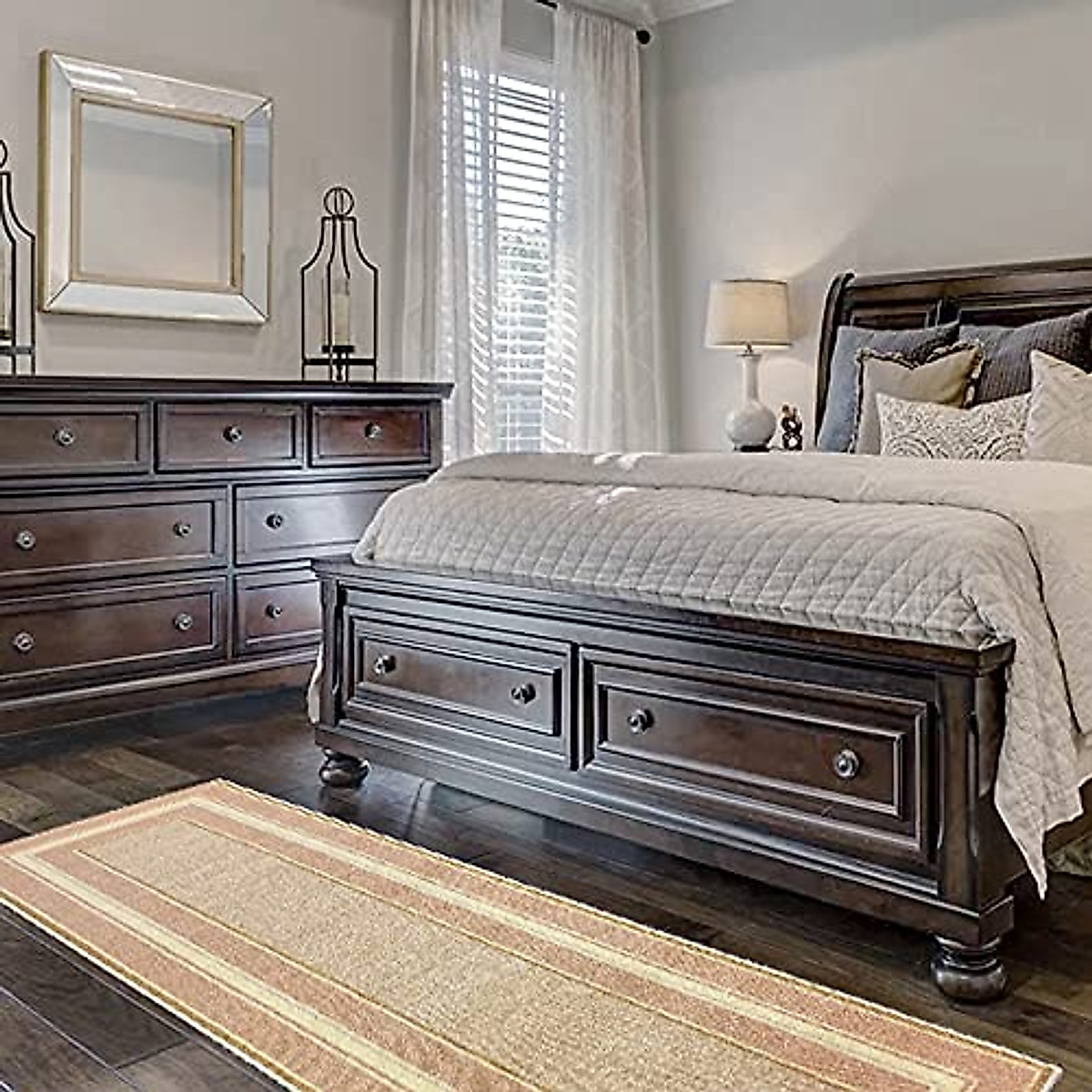 Gloria Non Slip Rubber Back Kitchen Rug Kitchen Runner Kitchen Mat Carpet for Kitchen Anti Slip Stair Treads (Emy-Rsg, Runner (23"x84"))