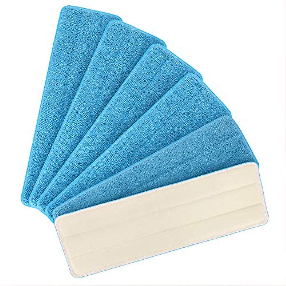 6 Pack Microfiber Spray Replacement Mop Pads - Perfect Cleaning Solution for Home and Commercial Use, Compatible with Bona Floor Care System