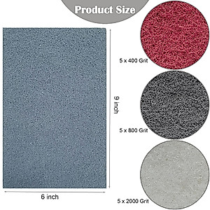 15 Pack 6" x 9" Hand Pads Set- Coarse Medium Fine Purpose Scuff Pads, Scuffing, Scouring, Sanding, Paint Primer Prep Adhesion Scratch - Surface Preparation Automotive Car Auto Body Woodworking