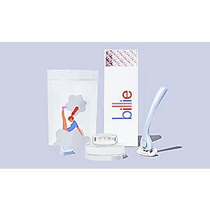 Billie Shaving Razor Cool Blue with 2 x 5-Blade Cartridges and the Magic Holder, 4 Piece Set