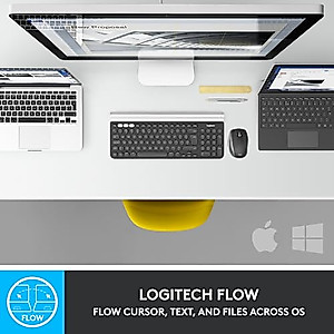 Logitech MX Anywhere 2S Wireless Mouse Use On Any Surface, Hyper-Fast Scrolling, Rechargeable, Control Up to 3 Apple Mac and Windows Computers and Laptops (Bluetooth or USB), Graphite