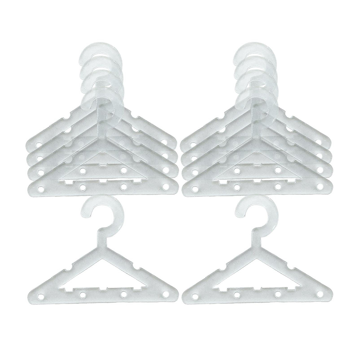 with No Base Acrylic Mini Coat Hanger Rack Earring Hanger for Retail Store Desktop, Clear