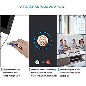 Tenveo Conference Room Camera Video conferencing System Bundle with Bluetooth Speaker for Business Meetings (3X Zoom VHD3U + A2000B)