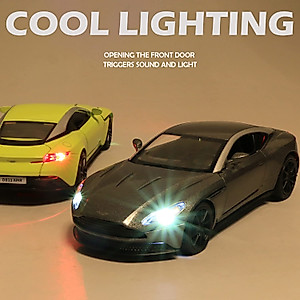 JACKIEKIM 1:32 Alloy Pull Back Car Diecast Model for Asdun Martin,Collection, Mini Simulation Vehicles Toys for Kids,Boyfriend,Young Peoples Gift(Gary)